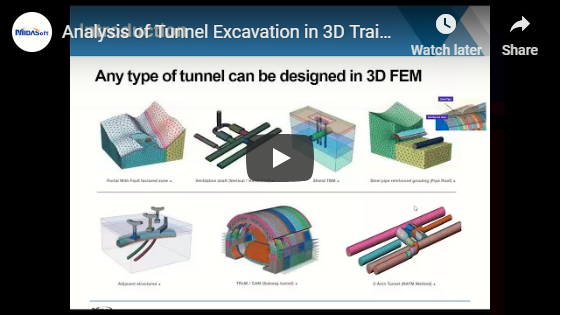 Midas GTS NX: Post-Processing for Tunnel 3D Analysis (Training #2)